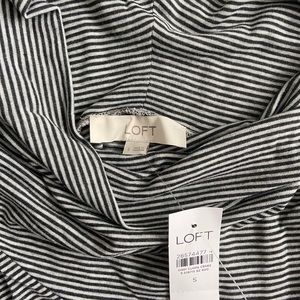 LOFT | Tops | Striped Crossover Hem Cowl Neck Top | Poshmark